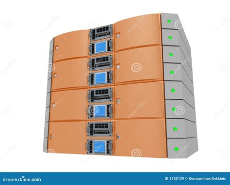 Twin Server Orange Stock Illustration Illustration Of Internet 1453129