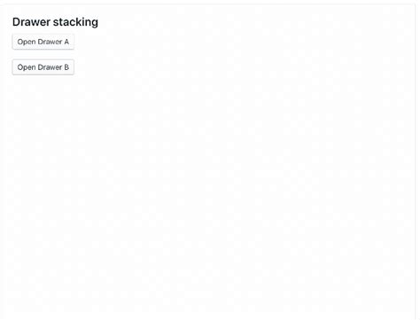 drawer animation bug when rendered inline and container overflows