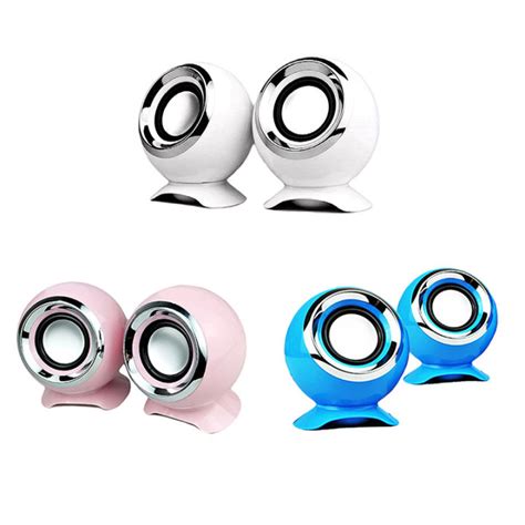 Kuev Computer Speakers For Pc Laptop Speakers Usb 3 5mm Wired Music Play Hifi Stereo With