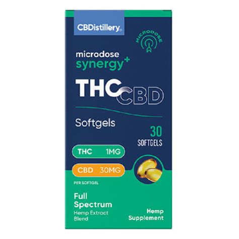 Microdose Synergy Cbd Thc Capsules Cbdistillery Aussie Dank 420