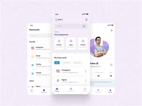 Figma Mobile App Password Manager Ui4free
