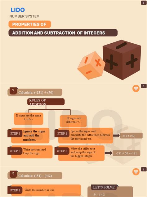 Properties Of Addition And Subtraction Of Integers Pdf Subtraction