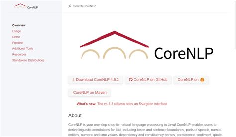Stanford Natural Language Processing Group CoreNLP Productivity Explore AI Tools