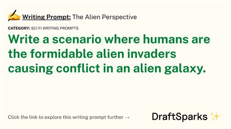 Writing Prompt The Alien Perspective • Draftsparks