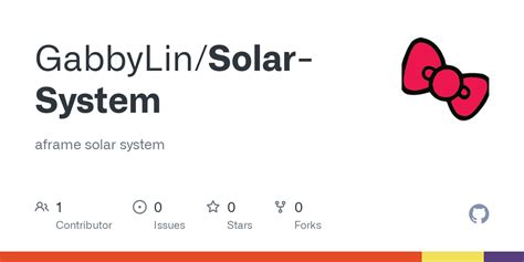github gabbylin solar system aframe solar system