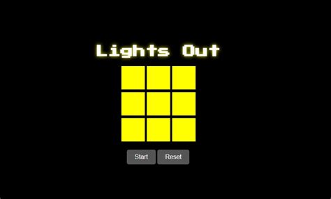 Lights Out Game using HTML & CSS in VanillaJS with Source Code | SourceCodester