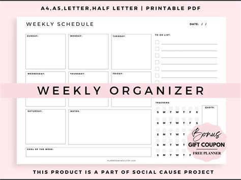 Free Printable Weekly Planner For Work Download Free Printable Weekly