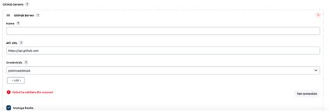 Connect To Github Servers Community Jenkins