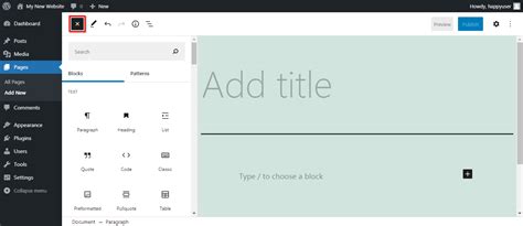 how to add an html element to wordpress