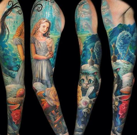 Alice In Wonderland ♡ Realistic Alice In Wonderland Tattoo Alice In