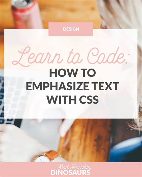 Styling Text With HTML Can Take A Long Time Instead Emphasize Text With CSS Classes Here S