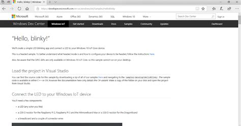 Windows 10 Iot Core 入門 1hello Blinkysdkの処理、実行まで