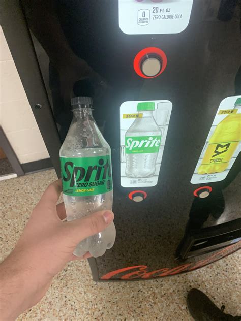 The Sprite Button Vended Zero Sugar Rmildlyinfuriating