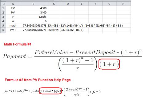 Pmt Formula That Includes The Interest Earned Is There A Different Formula I Should Be Using Pmt Formula That Includes The Interest Earned Is There A Different Formula I Should Be Using