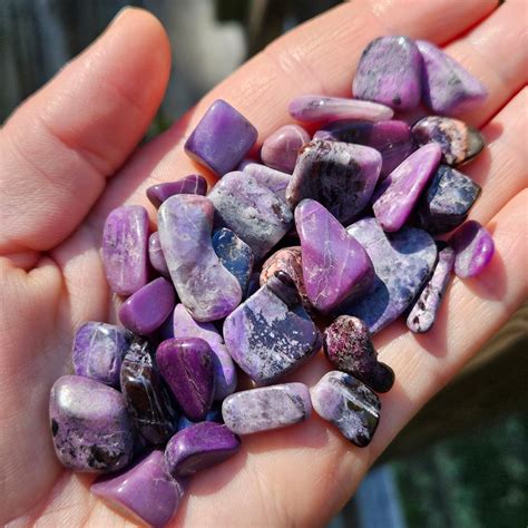 Polished Sugilite Specimen Tumbled Sugilite Stone Etsy
