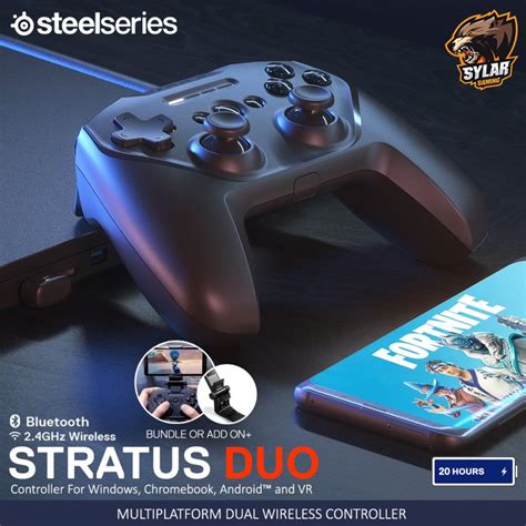 Jual Steelseries Stratus Duo Wireless Gaming Controller Gamepad Shopee Indonesia