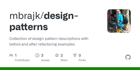 Github Mbrajk Design Patterns Collection Of Design Pattern Descriptions With Before And After