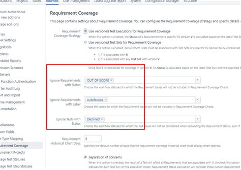 Xray 4254 When Ignore Requirements With Status Is Used And The