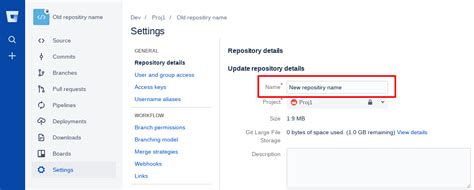 Is There A Way To Rename A Repository On Bitbucket Using Their Api