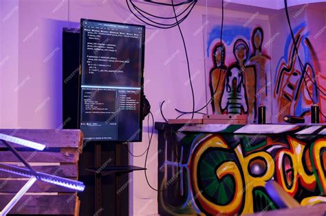 Free Photo Malware Running Code On Screen