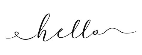 Hello Written In Cursive Writing