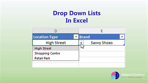 How To Create Drop Down Lists In Excel Step By Step PPTX