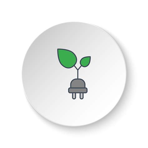 round button for web icon ecology and environment button banner round
