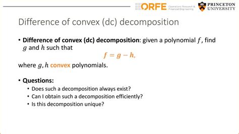 Polynomial Dc Decompositions Ppt Download