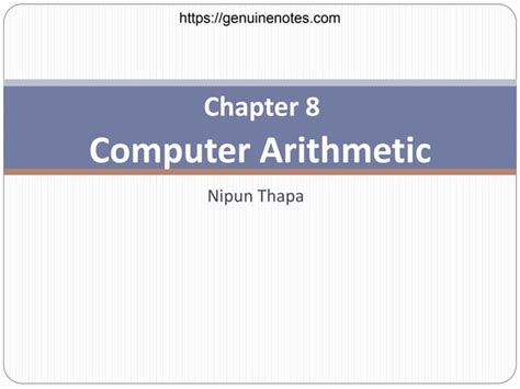 unit 8 computer arithmetic pdf
