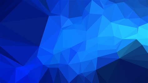 Blue Abstract Polygonal Triangular Background Template