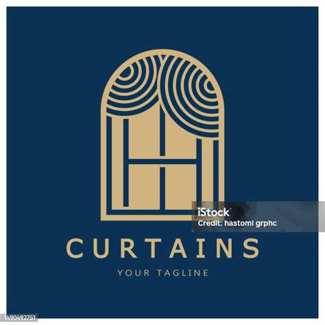커튼 로고 일러스트레이션 템플릿 극장 가정 호텔 및 아파트 가구 배지 커튼 사업 벡터 0명에 대한 스톡 벡터 아트 및 기타 이미지 Istock