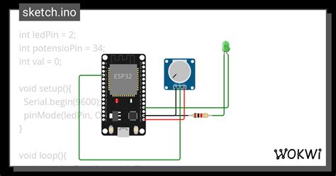 Led Lampu Dengan Pwm Wokwi Esp32 Stm32 Arduino Simulator
