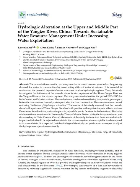 Ali Et Al 2019 Pdf River Dam