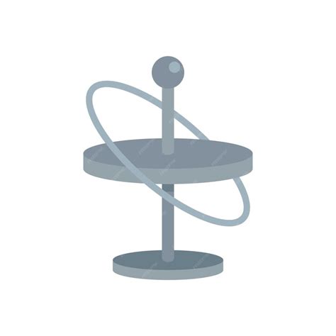 Premium Vector Gyroscope Icon Flat Vector Phone Momentum Sensor Gravity Isolated