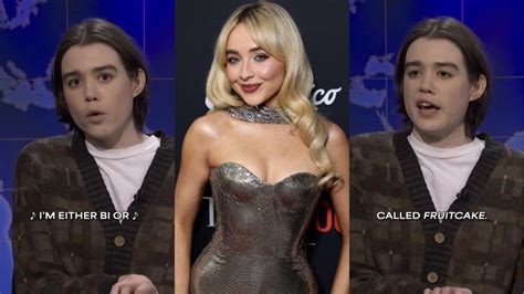 Why Doesnt Anyone Think Sabrina Carpenter Is Gay Snls Jane Wickline Demands Answers