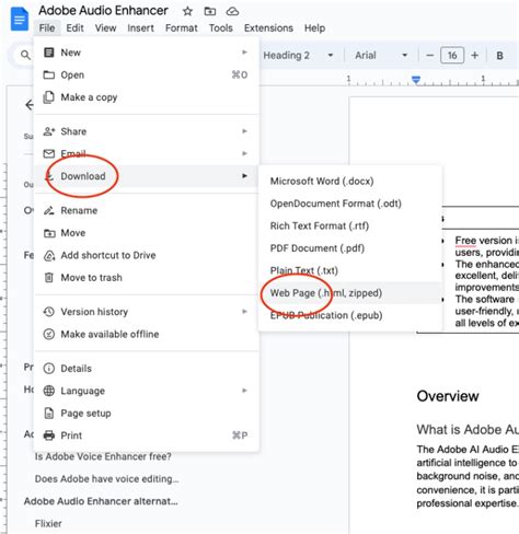 Free Methods To Convert Google Docs To HTML AppHut