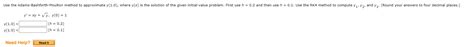 solved use the adams bashforth moulton method to approximate