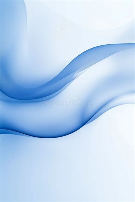 Elegant Blue Waves Creating A Dynamic And Flowing Abstract Design On A Clean White Background