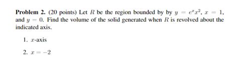Solved Solve Using Shell Method