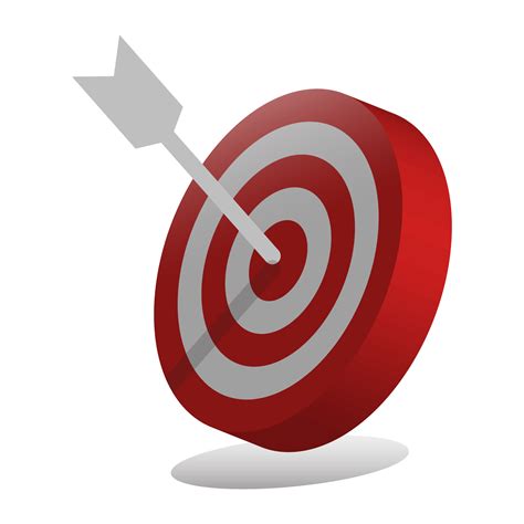 3d Realistic Bullseye Target Icon Arrow Dart Targeting Symbol Archery Target Icon Dart