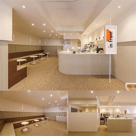 아이보리톤의 깔끔하고 미니멀한 20평 카페 인테리어 비용 카페 인테리어 디자인 인테리어 카운터 디자인