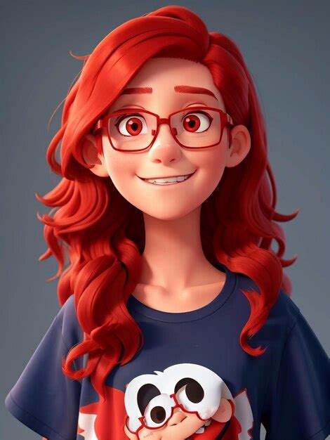 Premium Ai Image A Red Girl