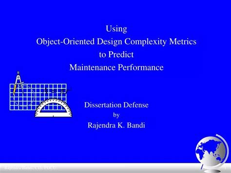 Ppt Using Object Oriented Design Complexity Metrics To Predict Maintenance Performance