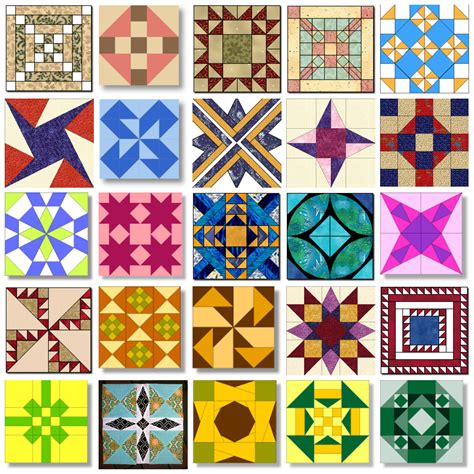 Names Of Quilt Patterns 731x783