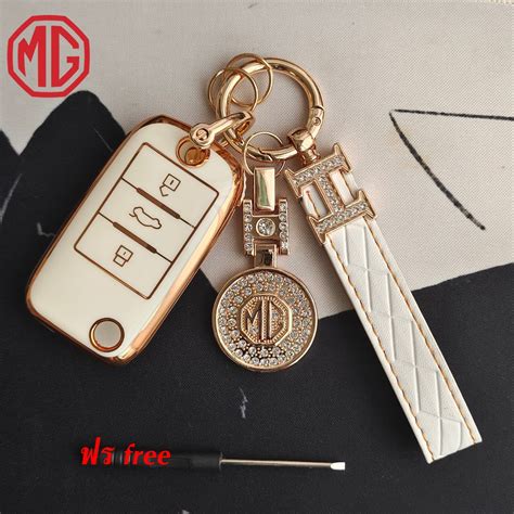 Mg5 Mt Car Smart Key Case Mg Ep Mg Zs Key Cover Mg Gold Edge Keychain