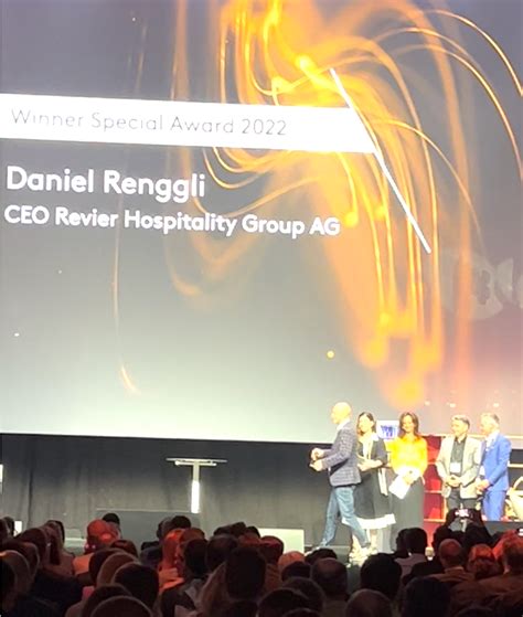 Daniel Renggli Ceo Revier Hospitality Group Gewinnt Special Award Der Hotellerie Suisse