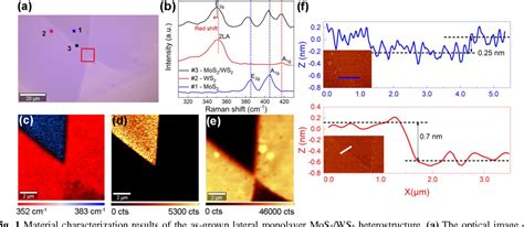 Figure 1 From High Performance Photodetectors Based On Lateral Monolayer Mos2ws2