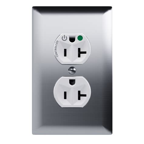 20a 125v Hospital Grade Tamper Resistant Half Controlled Plugload Compact Duplex Receptacle