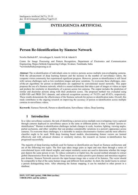 Pdf Person Re Identification By Siamese Network