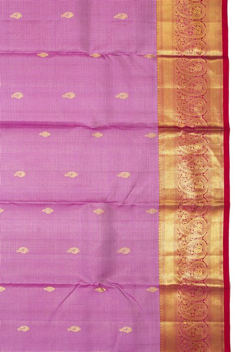 Lavender Kanchipuram Silk Saree